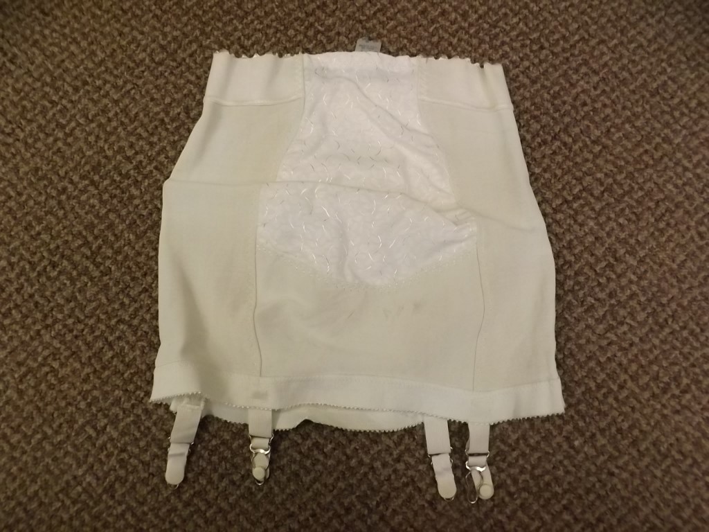 Lovely Vtg 50s 60s NEW Hi Waist Rayon Rubber Open Bottom Garters Girdle ...