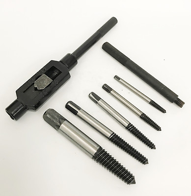 7pc Easy Out Screw Extractor w/ Handle Quick Easy Remover Screws Bolts ...