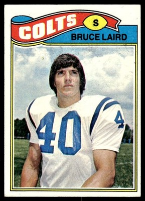 1977 Topps Card Football Bruce Laird Baltimore Colts #249 EX-MT+ | eBay