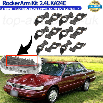 Rocker Arm Kit For Nissan 2.4L KA24E,90-92 STANZA, 89-91 240SX, 89-94 ...
