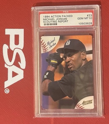 1994 MICHAEL JORDAN PSA 10 ACTION PACKED SCOUTING REPORT GEM MINT | eBay