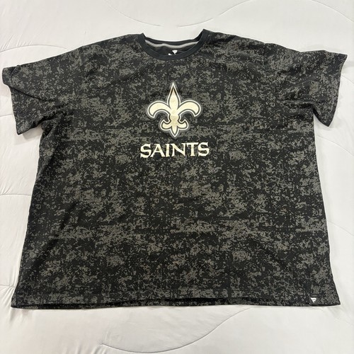 New Orleans Saints NFL Fanatics Shadow T-Shirt Men’s Size 5XL Black ...