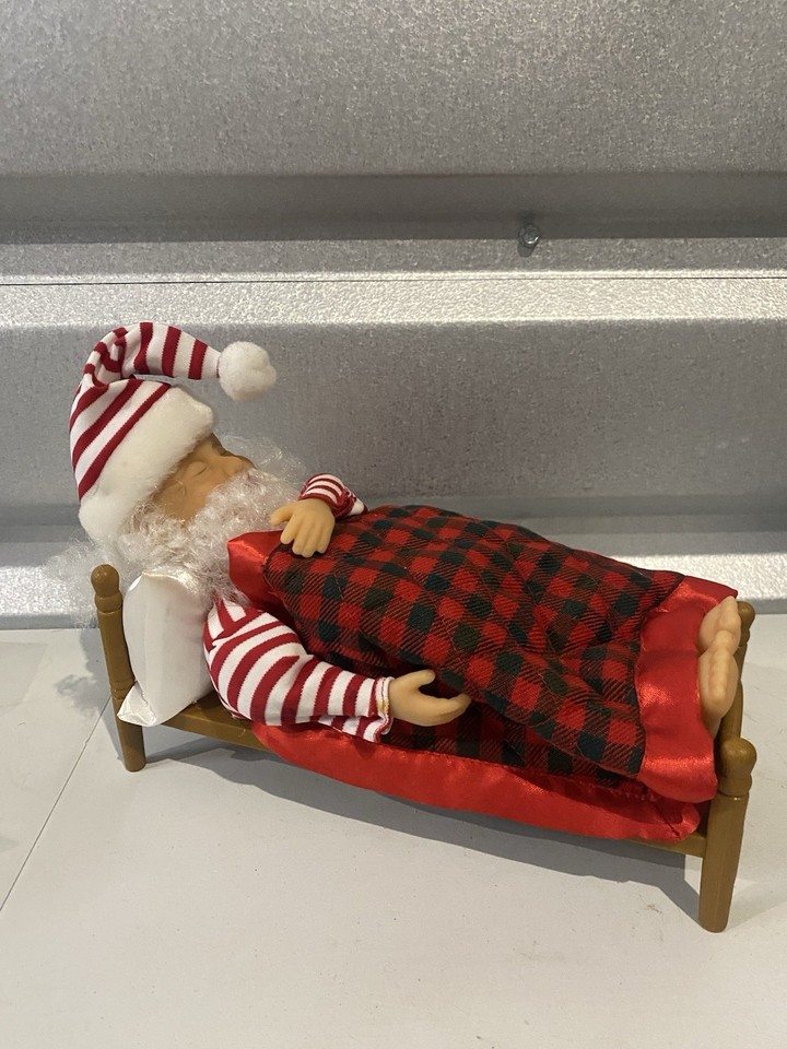 Vintage Christmas Gemmy Animated/Sound Snoring Sleeping Santa Decor | eBay