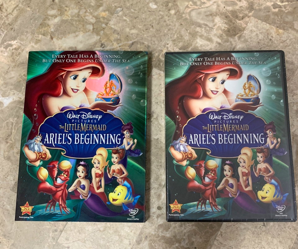 Sealed! The Little Mermaid Ariel's Beginning DVD 2008 Slipcover Prequel ...