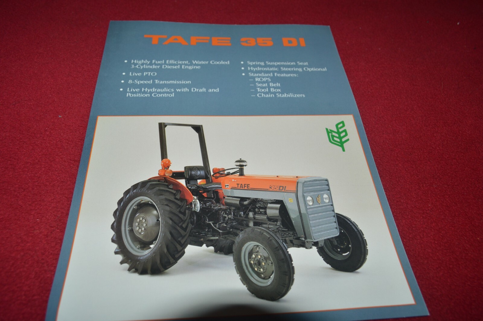TAFE 35 DI Tractor Dealers Brochure CDIL ver2 | eBay