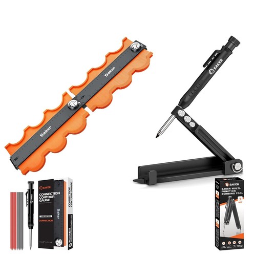 Saker Multi-function Scribing Tool- Construction Pencil Contour Gauge Profile... | eBay