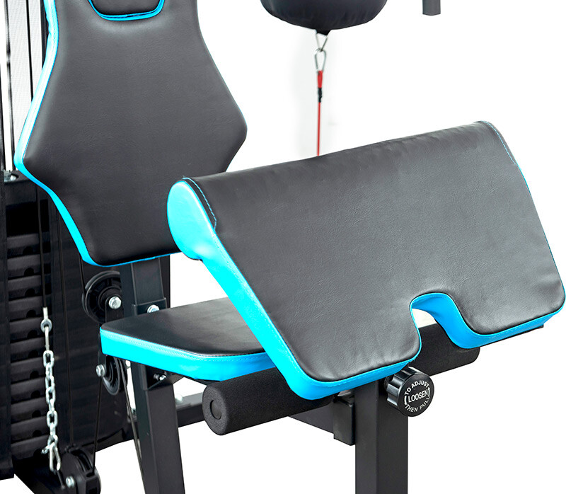 BodyTrain HG480 - 3 Station Home Multi Gym with Punch bag with 66kg ...