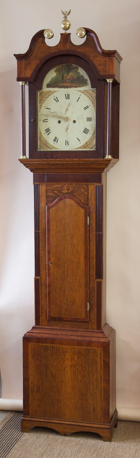 Grandfather Tall-case Clock with Very Unusual Dial Painting | eBay