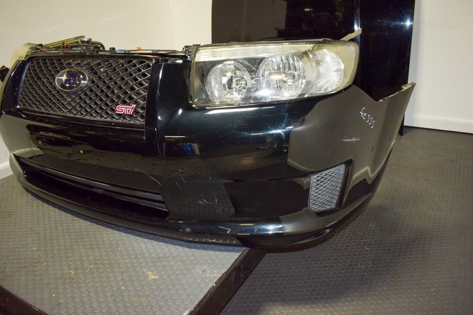 JDM Subaru Forester XT STi SG9 Front End Headlights Hood Core Support ...