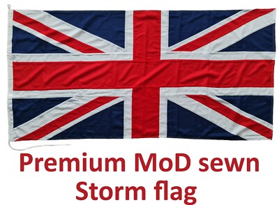 1.5yd Union Jack MoD premium sewn flag toggle UK stitched cotton like ...