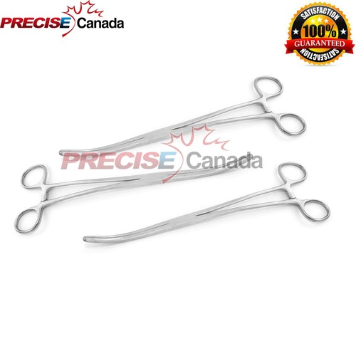 3 Bozeman Uterine Double Curved Forceps 10'' OB/GYN Surgical ...
