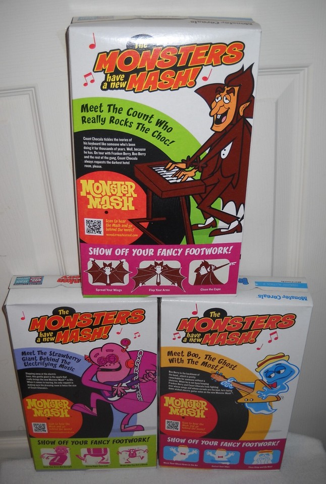 #11996 General Mills 2021 Monster Cereals Count Chocula,Franken Berry ...