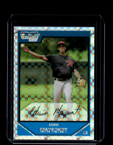 2007 Bowman Chrome Prospects X-Fractors #BC33 Edwin Maysonet SN275 | eBay