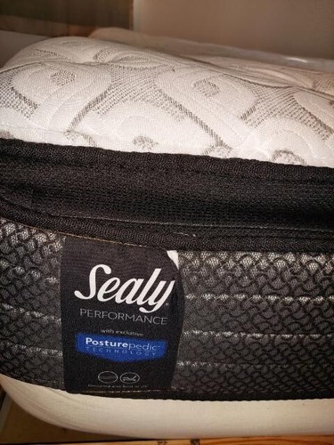 SEALY PERFORMANCE Hanover Street Plush Pillowtop QUEEN Hybrid Mattress ...