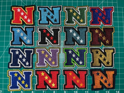 Custom NFC Team Color Scheme NFL Embroidery Iron On Patches 2.5 Inch ...