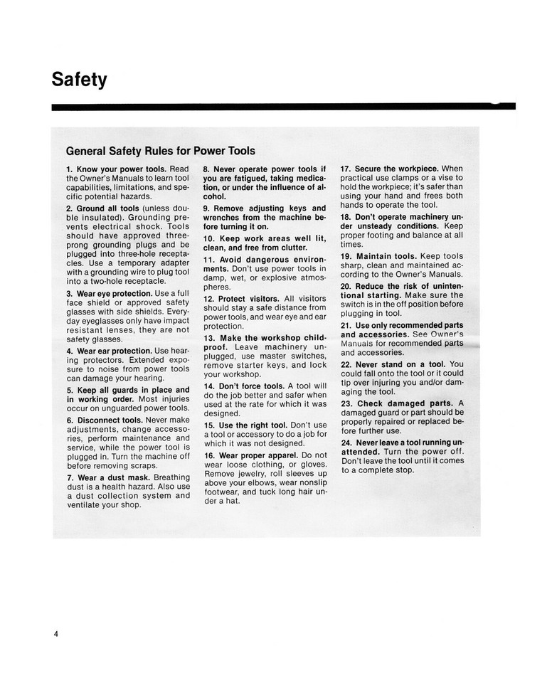 Shopsmith Knife- Blade Sharpener Model 600000 Operator & Parts List ...