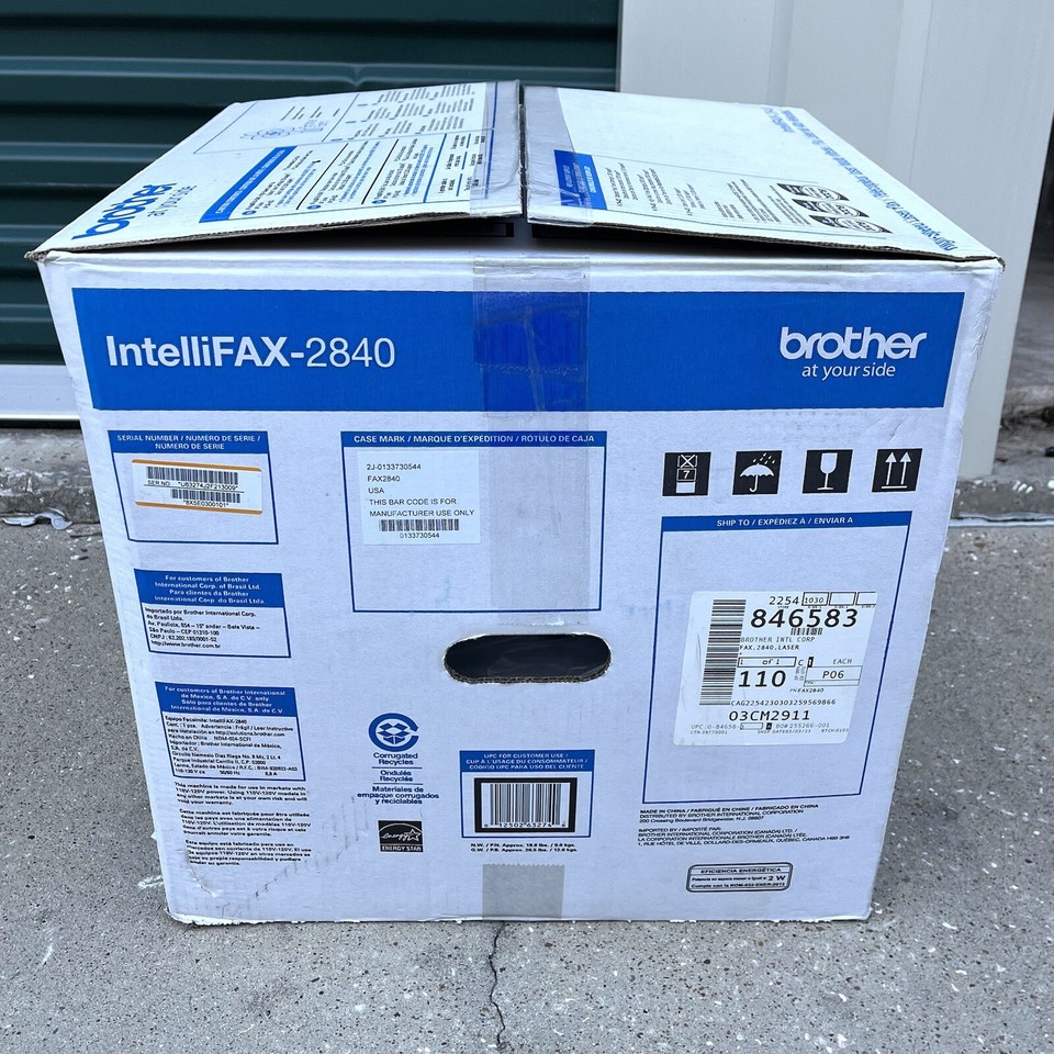Brother IntelliFax-2840 High-Speed Laser Fax (FAX-2840) -New Open Box ...
