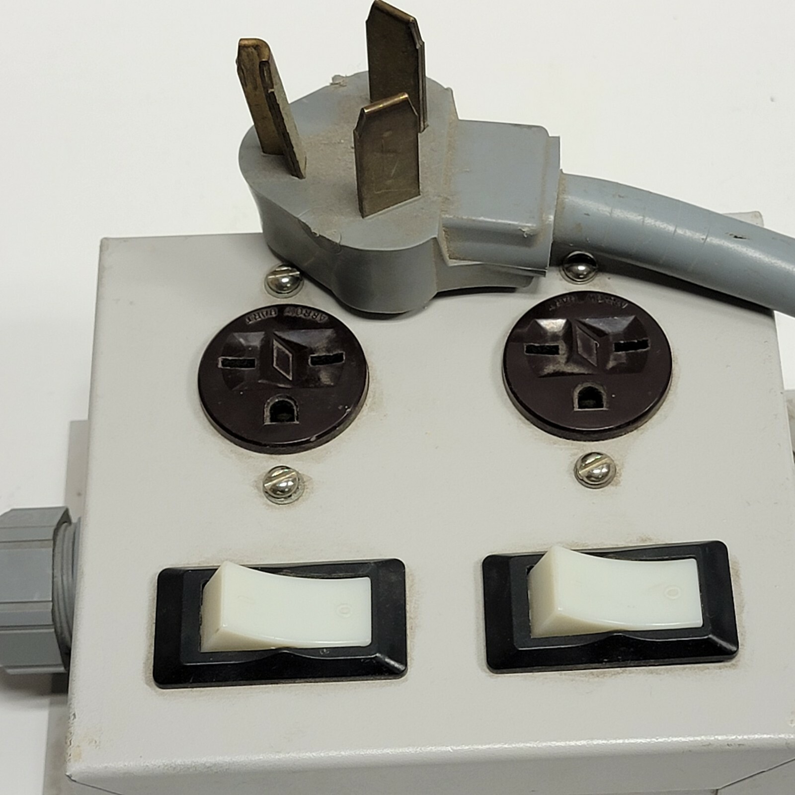 3 Prong Dryer Plug Adapter to two 15 amp 240V outlets with switches LSB ...