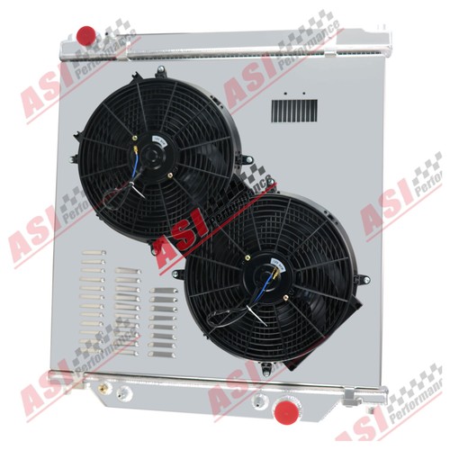 3ROW Radiator+Shroud Fan+Relay for 03-07 Ford F250 F350 F450 6.0L ...