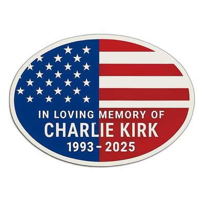 New Charlie Kirk Vinyl Decal Sticker RIP In Loving Memory Car Bumper ...