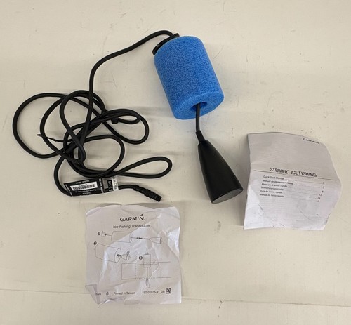 Garmin GT8HW-IF Ice Fishing High Wide Chirp Transducer W/ Foam Float ...