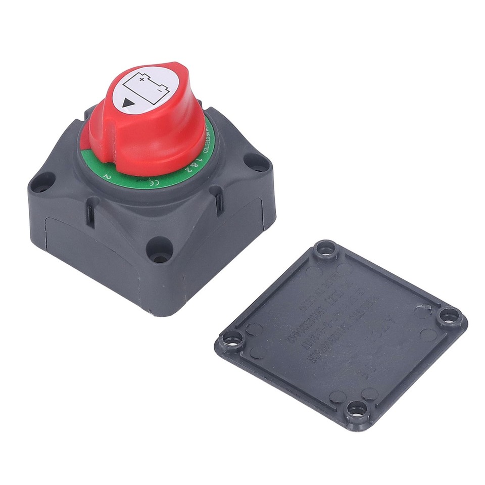 ﹢Battery Disconnect Switch ABS Shell Red Copper Internal Stud Master ...
