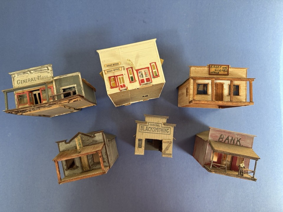 HO Scale Scratch Built Old-time Mining Logging Shop Wood Building Lot ...