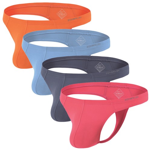 Men's Thong Comfortable Underwear G String T Back Low Rise Sexy Bikini ...