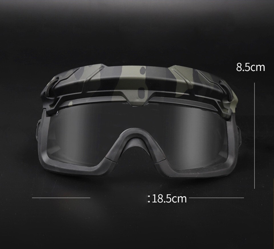 Tactical Airsoft Goggles Windproof Anti Fog CS Combat Eye Protection ...