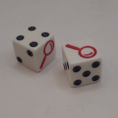 Clue Replacement Dice Magnifying Glass Icon Classic Mystery Game Piece ...