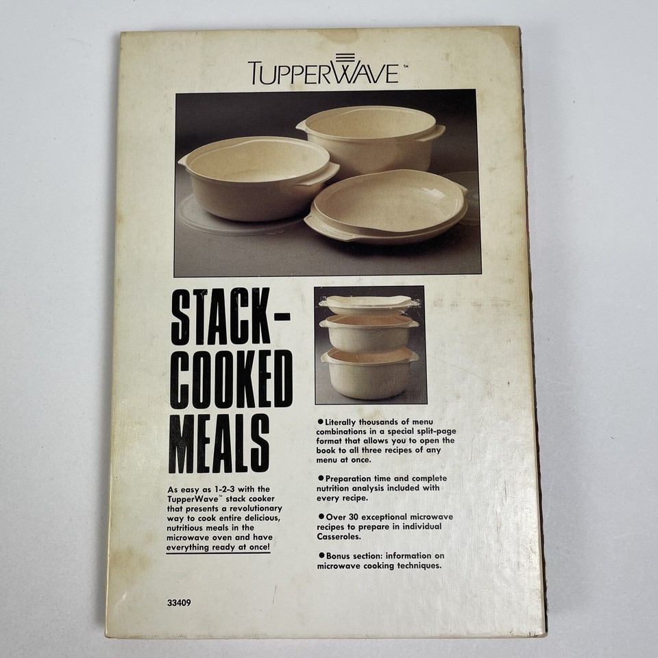 Tupperware Stack Cooked Meals Cookbook Microwave Cooker Recipe Book ...