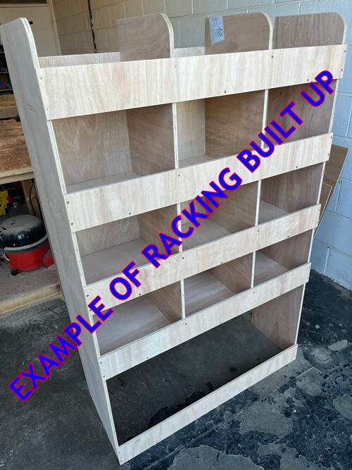 Peugeot Boxer Van Shelving Racking L3 LWB Plywood System Tool Storage ...