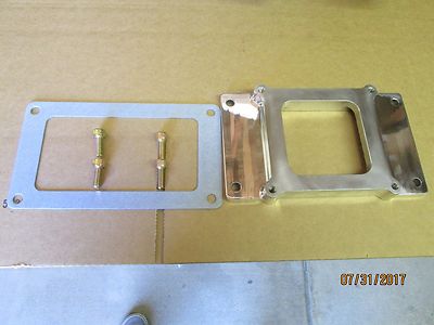 Supercharger Supply 4-71 blower 4 barrel carb adaptor polished snout ...