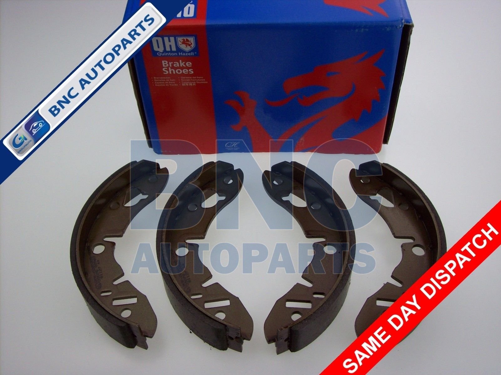 Rear Brake Shoes set of 4 for RELIANT ROBIN MK 2 - 1991-1998 Quinton ...