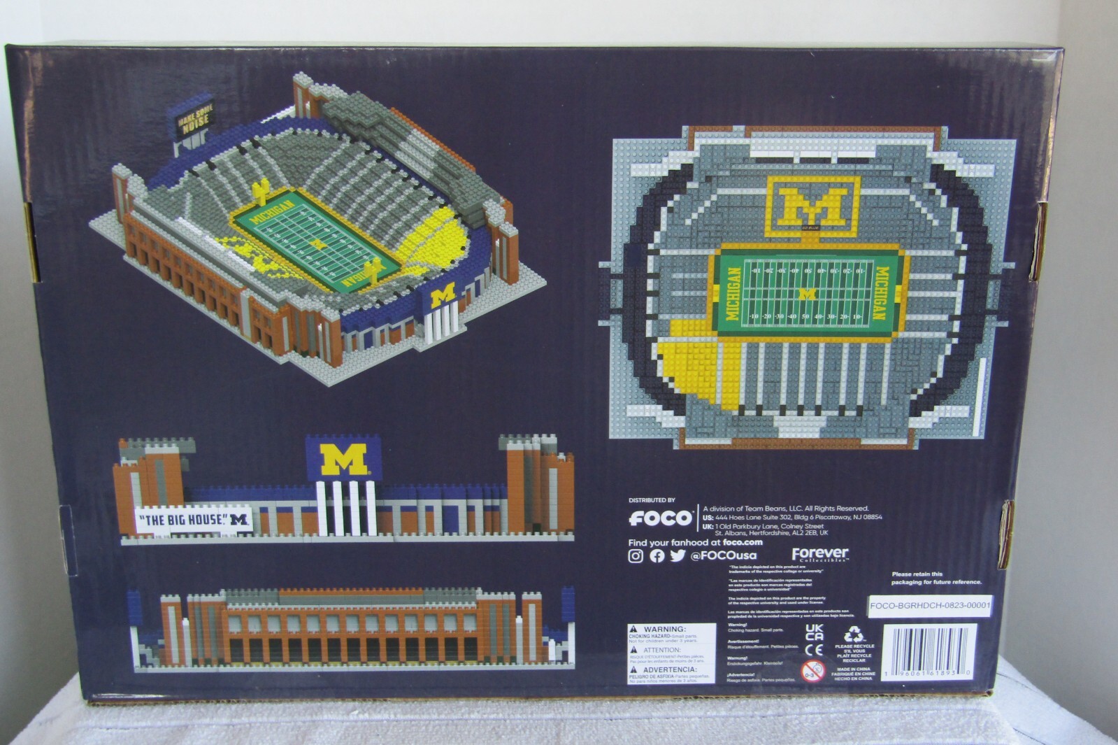 University of Michigan BRXLZ 3D Blocks Set Football Stadium - NEW | eBay