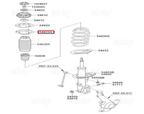 Front Spring Upper Pad KIA RIO 12-15 SOUL 09-13 Hyundai HB20 2012 ...