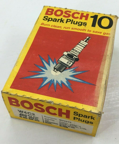 10 PK BOSCH SPARK PLUG VINTAGE W4C2 / 0 241 248 503 NEW OLD STOCK OEM ...