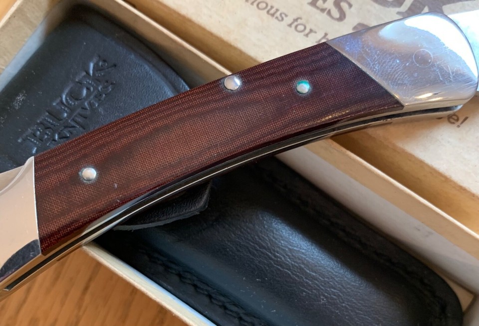 PRE DATE CODE BUCK 501 SQUIRE MICARTA KNIFE IN BOX N20 | eBay