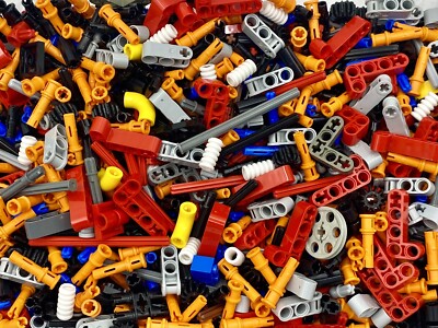 LEGO Parts 100 pcs Technic Mindstorm Pins Pegs Axles Bush Connectors ...