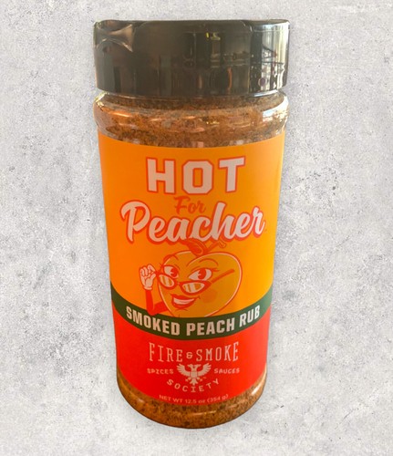Fire & Smoke Society Hot For Peacher Smoked Peach Rub Seasoning 12.5oz ...