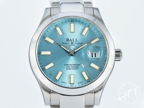 *Rare* BALL Engineer III Marvelight Chronometer Ice Blue Dial Auto ...
