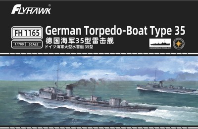Flyhawk FH1165 1/700 German Torpedo-Boat Type 35 Model Kit | eBay