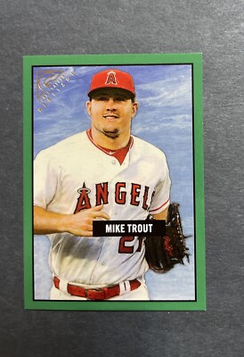 2017 Topps Gallery - Heritage Green #38 Mike Trout 083/250 | eBay