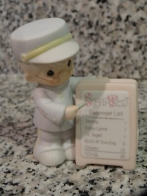 Precious Moments Sugar Town Sam Train Conductor Figurine-Mint | eBay