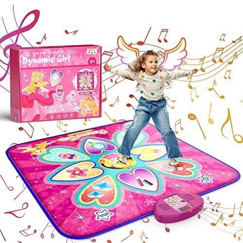Music Toy Play Mat Dance Mat Toys Dance Pad Pink Musical Kids Dancing ...