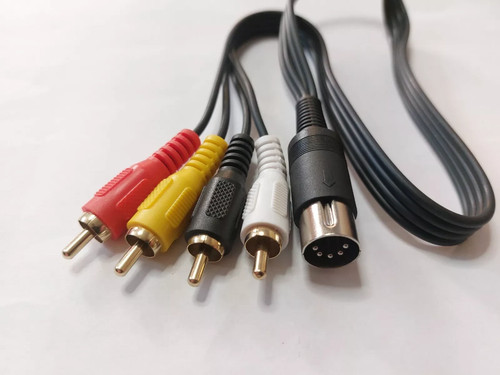 ATARI video cable monitor Atari 65XE 130XE 800XE luma croma 2x audio ...