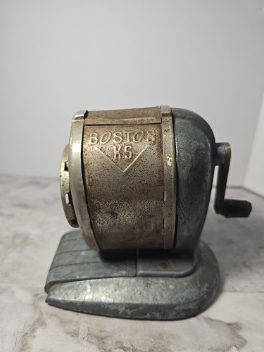 VTG Boston Model KS 8-Hole Revolving Crank Pencil Sharpener | eBay