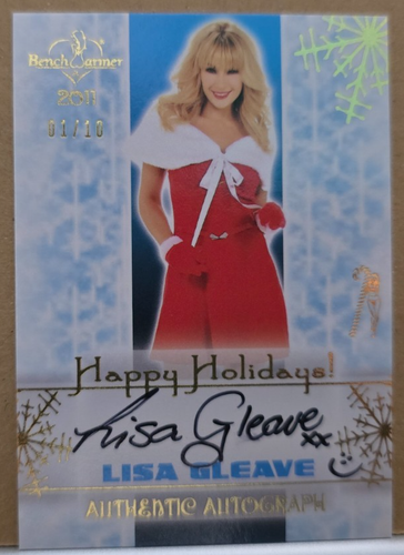 Lisa Gleave #1 of 10 Made ~ 2011 Signed Happy Holiday Card ~ Bench ...