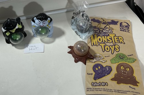 Taco Bell Monster Eyes/Pizza Hut Goo Goblin & Oozmerelda Witch/Fangs ...