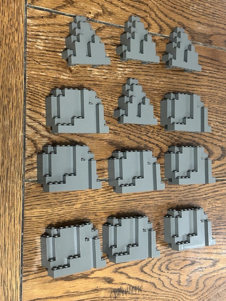 LEGO Castle Pieces Mountain Rock Wall Panels Dark Gray Burp Lurp Lot | eBay